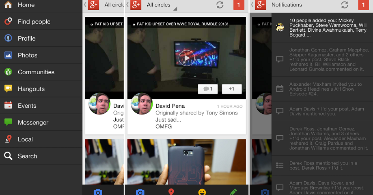 Google+ Updated, Support for Adding Links to Posts and New Notification ...