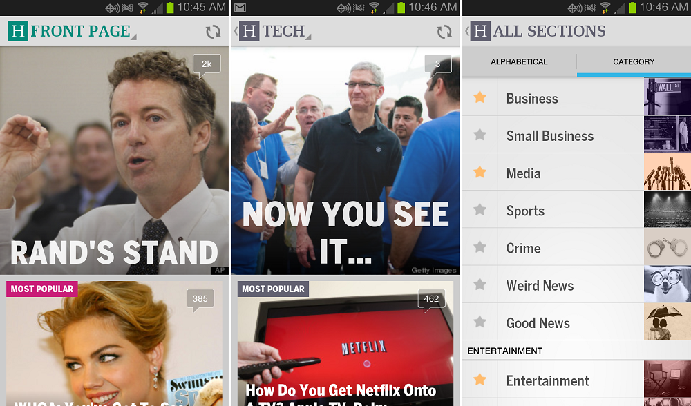 Huffington Post Android App Updated, Brings New UI and Offline Reading Huffington Post Android App Updated, Brings New UI and Offline Reading