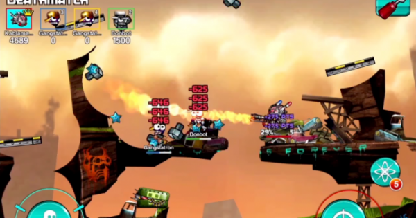 Blastron Blasts Onto Android - It's Like Worms but With Robots Instead