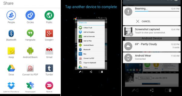 Android L Features: Android Beam Now a Part of Share Menu Android L Features: Android Beam Now a Part of Share Menu