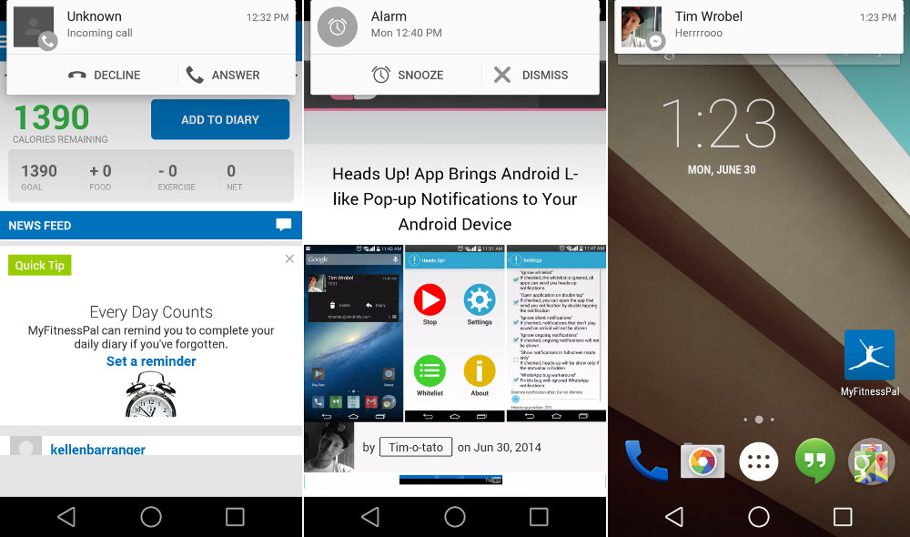 Android L Features: Heads-Up Notifications Will Eventually be Awesome Android L Features: Heads-Up Notifications Will Eventually be Awesome