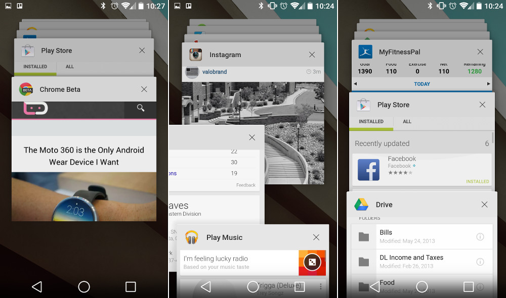 Android L Features: New Multi-tasking Android L Features: New Multi-tasking