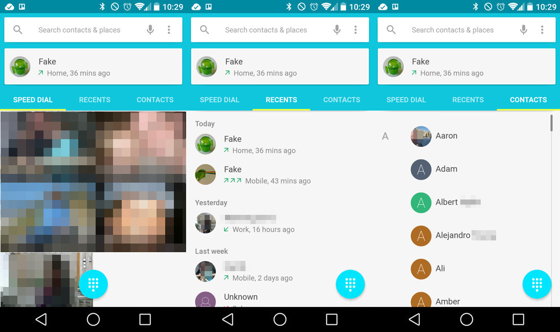 Android L Features: A Brand New Dialer Android L Features: A Brand New Dialer