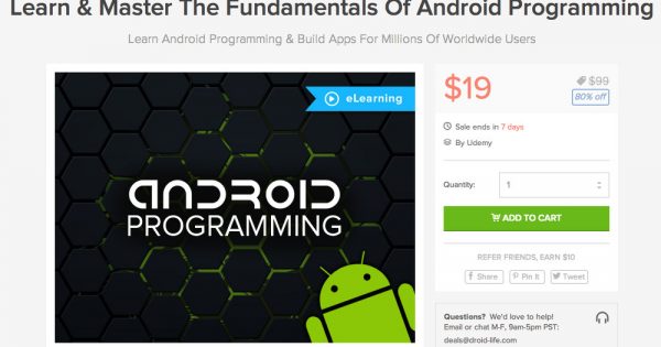 Deal: Fundamentals of Android Programming for $19, It's Time to Build ...