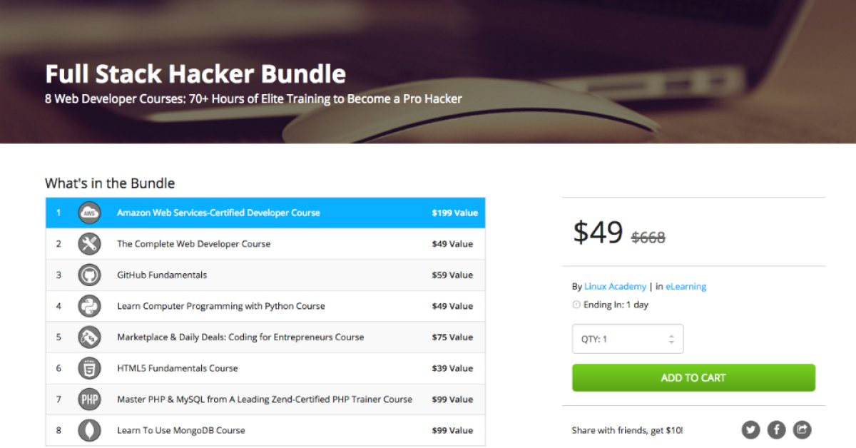 Deal: Full Stack Hacker Bundle for $49, Includes GitHub Fundamentals and HTML5 Course