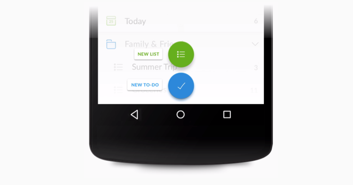 Wunderlist App for Android Receives Material Design Treatment