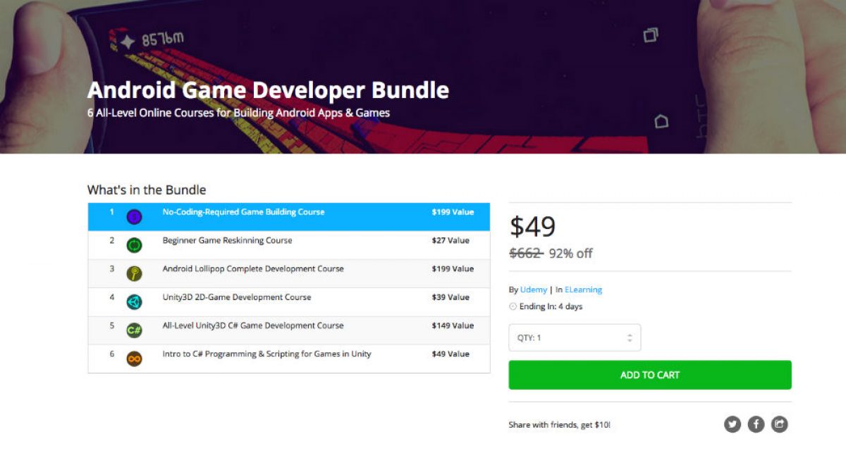 Deal: Buy This Android Game Developer Bundle for Just $50