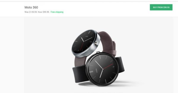 Deal: Google Selling the Moto 360 (1st Gen) at Just $99.99