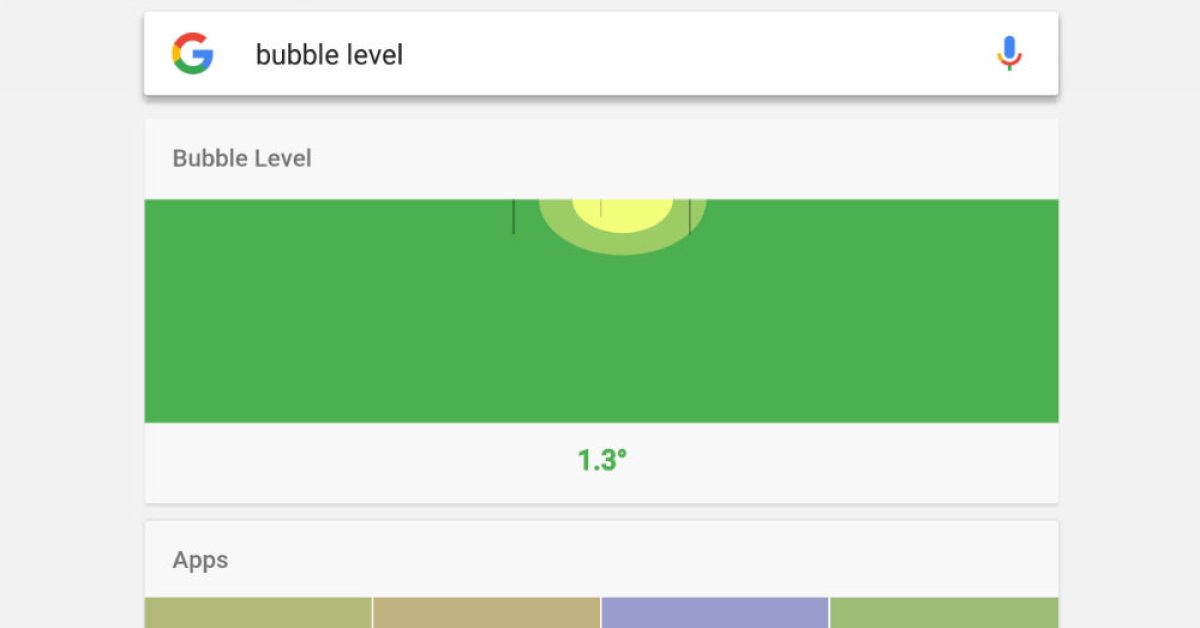Searching "Bubble Level" on Your Phone Brings Up an Interactive Bubble ...