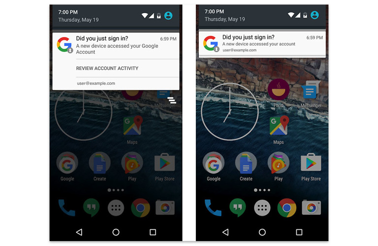 Google Adds Native Notifications to Secure Login Procedure for New Devices