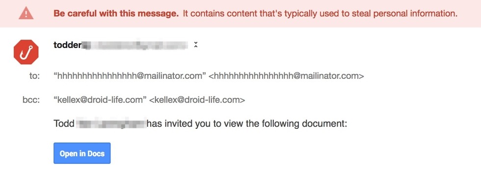 Pretty Convincing Google Docs Phishing Scam is Making the Rounds ...