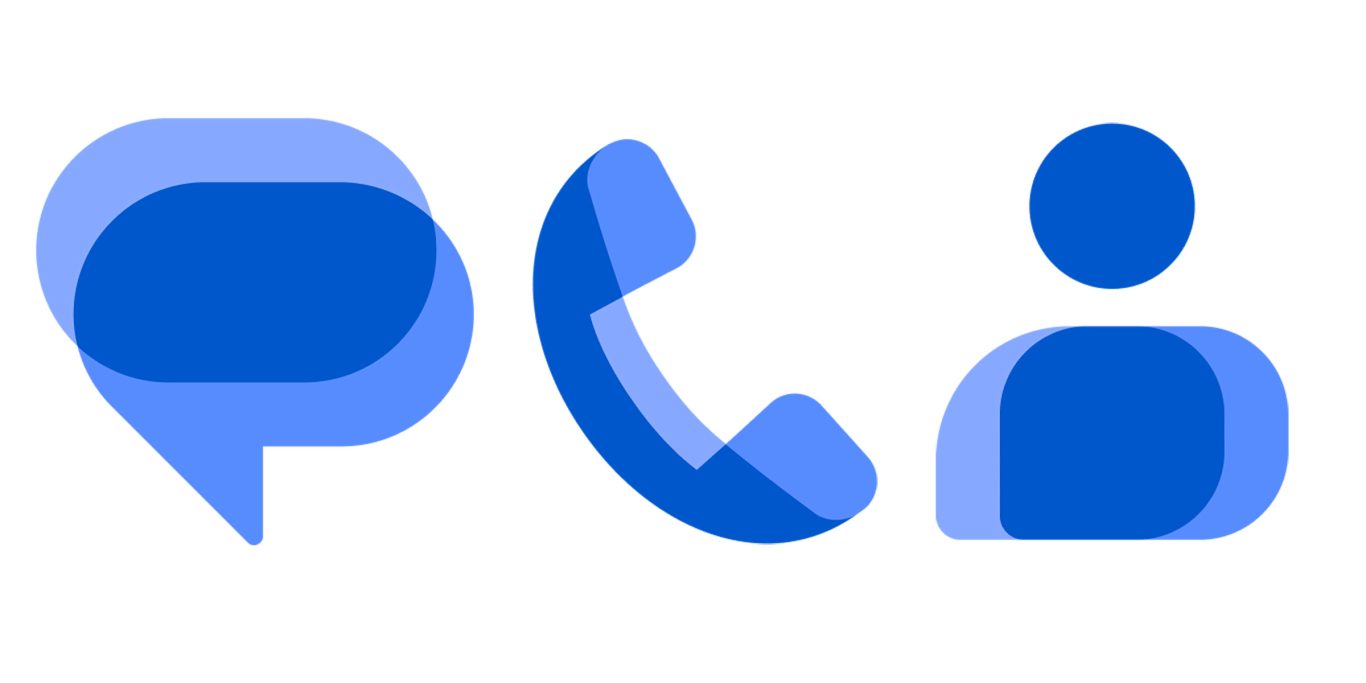 Here are the New Google Messages, Phone, and Contacts Icons