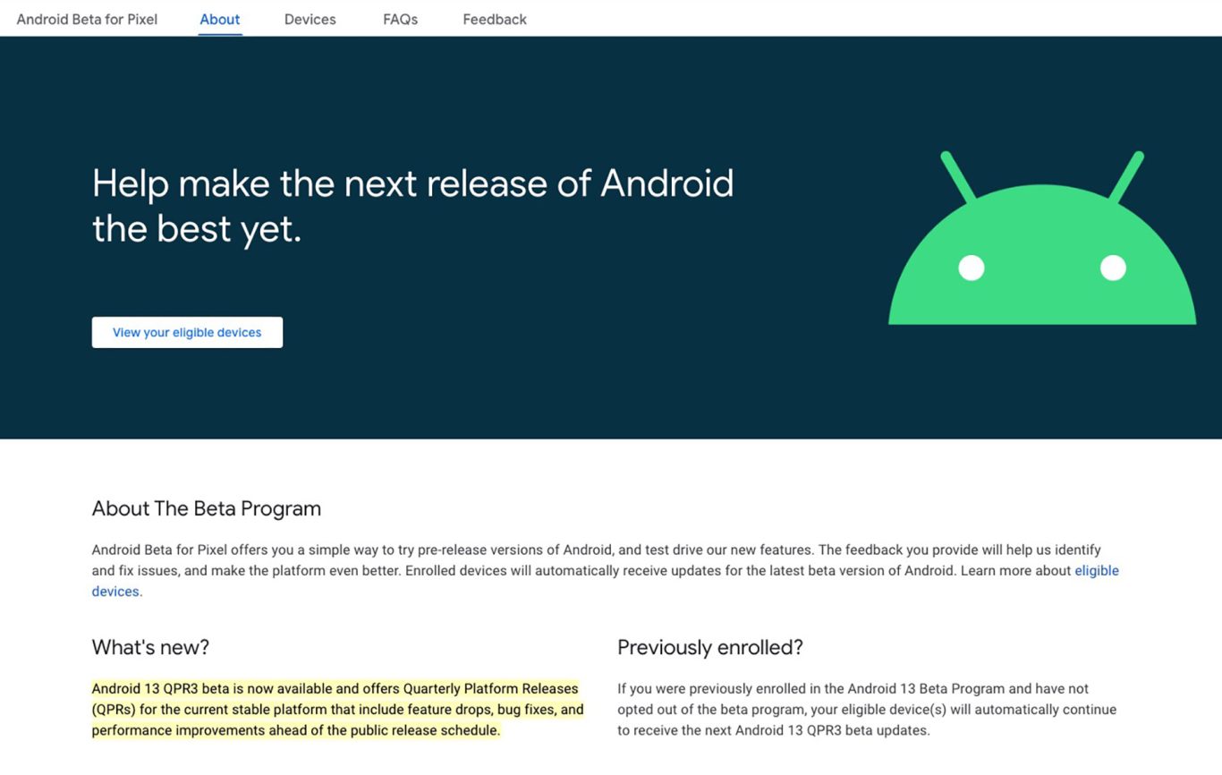 Here Comes the Android 13 QPR3 Beta 1 Update