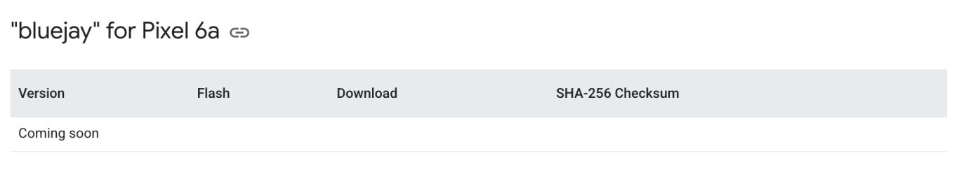 Google Clears All Pixel 6a Factory Images, Likely in Preparation for Its Battery Update (Update ...