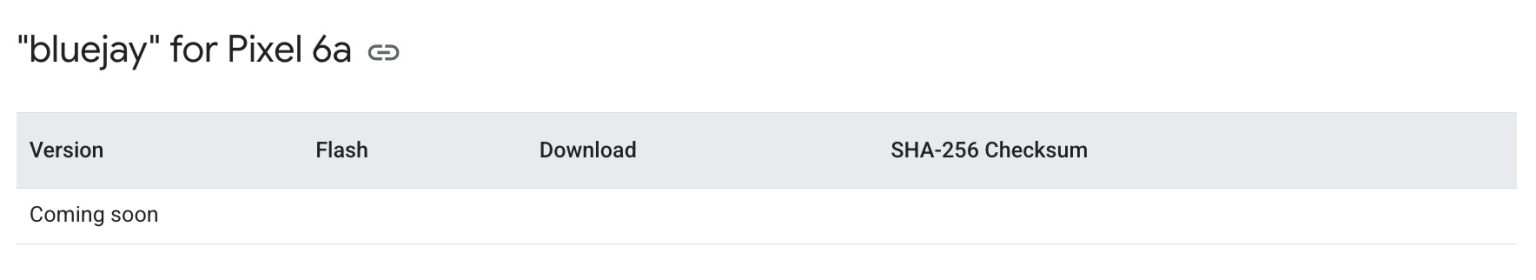 Google Clears All Pixel 6a Factory Images, Likely in Preparation for Its Battery Update (Update ...
