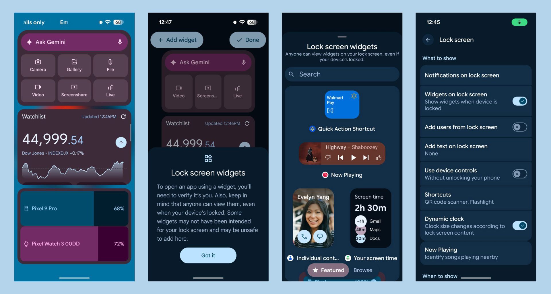 Android 16 QPR2 Adds Lock Screen Widgets to Phones Again