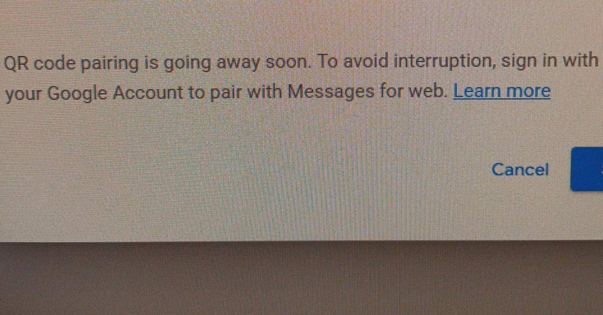 Google Messages on Web Losing QR Code Sign-ins